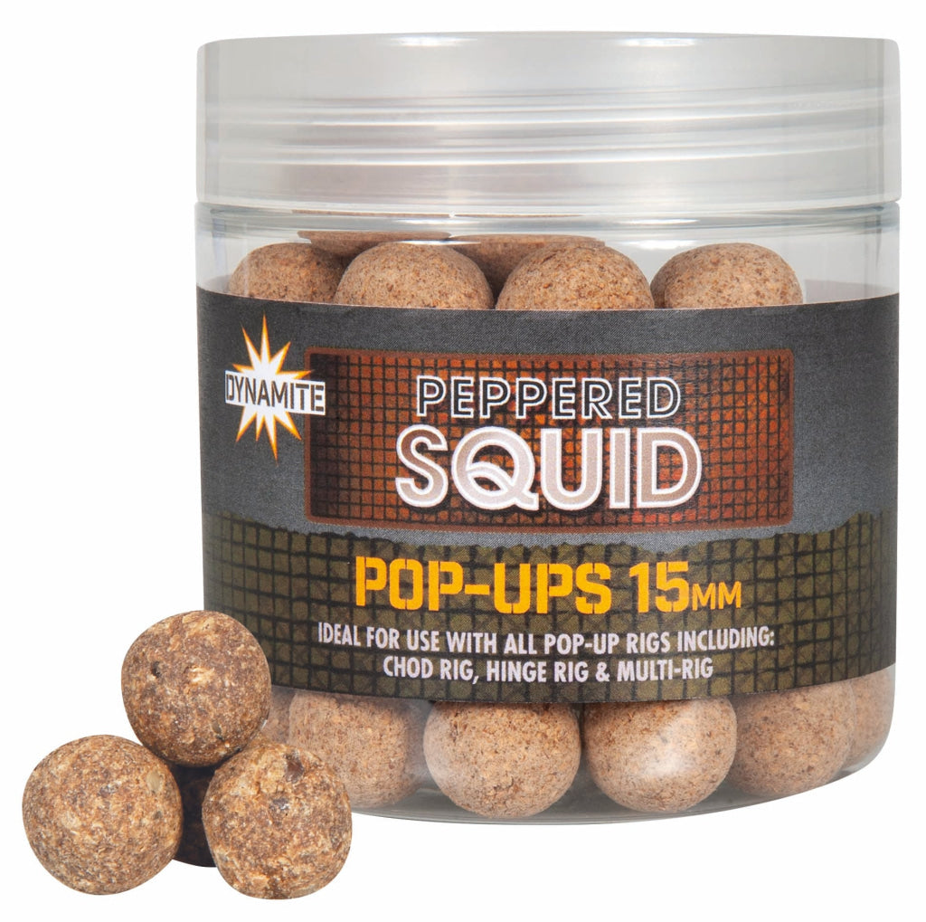Dynamite Baits Peppered Squid Pop-Ups 15mm – Willy Worms