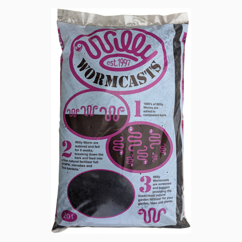 20 Litres of Pure Worm Casts – Willy Worms