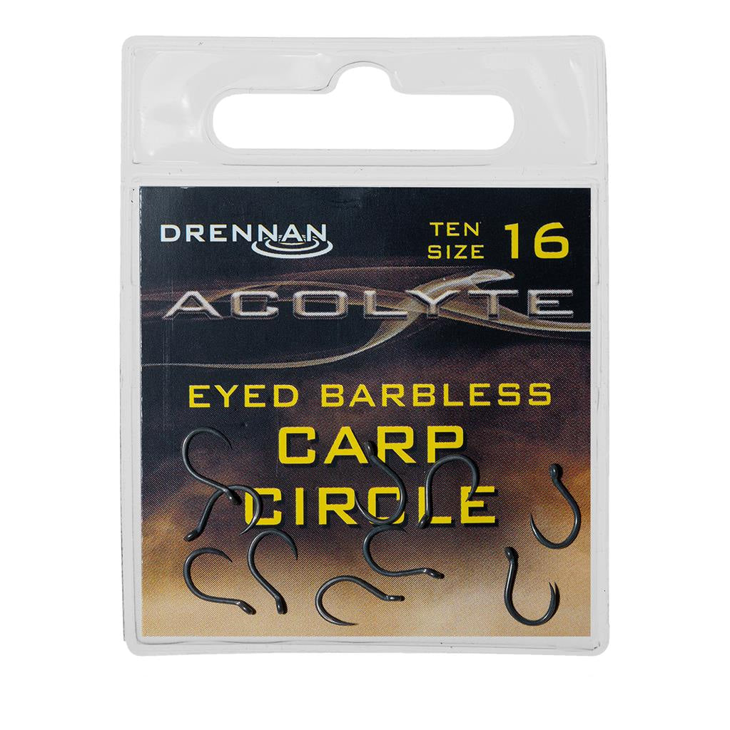 Drennan Acolyte Carp Circle Barbless Hooks – Willy Worms