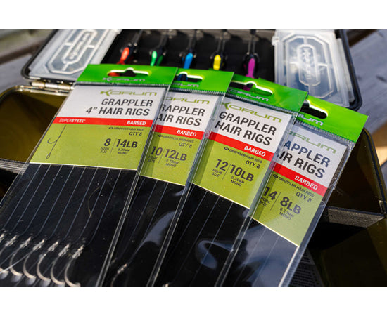 Korum 4" Grappler Hair Rigs – Willy Worms