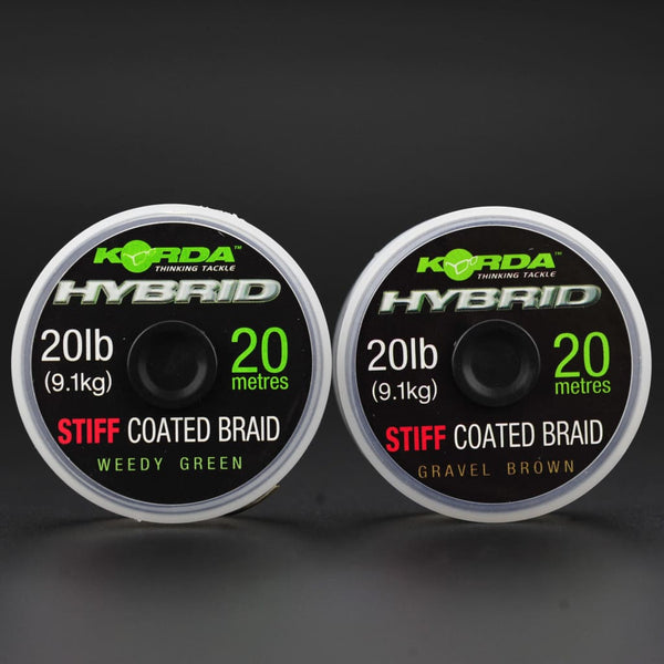 Korda Hybrid Stiff Coated Braid 20lb Weed Green 20m – Willy Worms